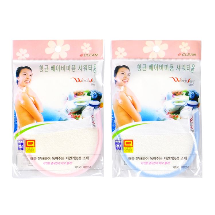 자연앤톡 부드러운 샤워타올 퍼프 베이비 색상랜덤 위버 향균 홈플러스 택배배송