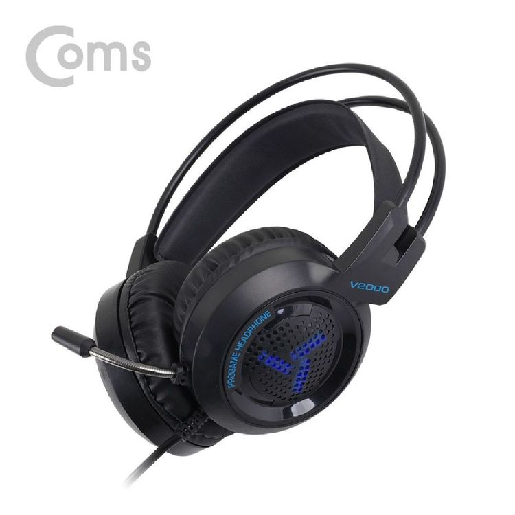 Coms 헤드셋v2000usb Led 볼륨 컨트롤러 마이크장착 홈플러스 택배배송