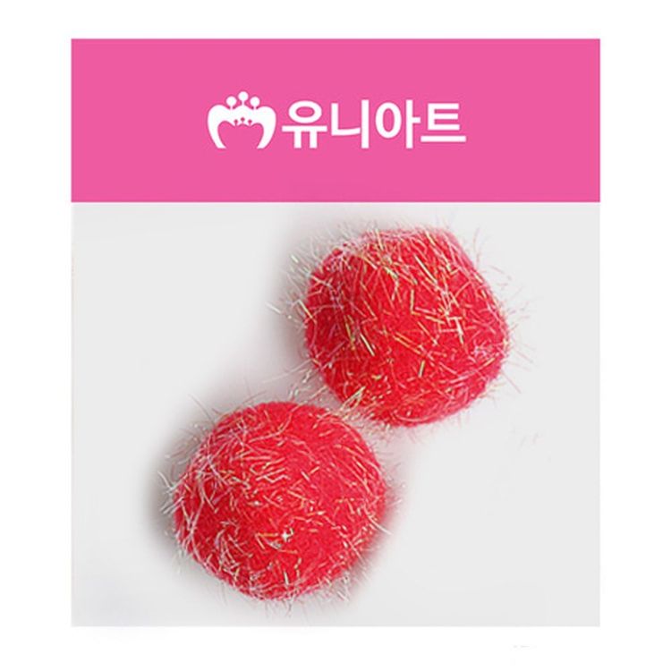 유니아트 1000 반짝이 퐁퐁 50mm 빨강 홈플러스 택배배송