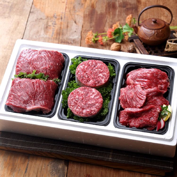 푸토리 名品 횡성한우 정육선물세트1호 18kg불고기 600g국거리 600g산적 홈플러스 택배배송