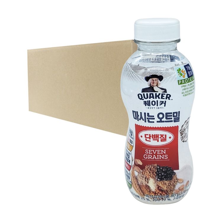 롯데 퀘이커 마시는 오트밀 단백질 80g 16개입 박스 홈플러스 택배배송