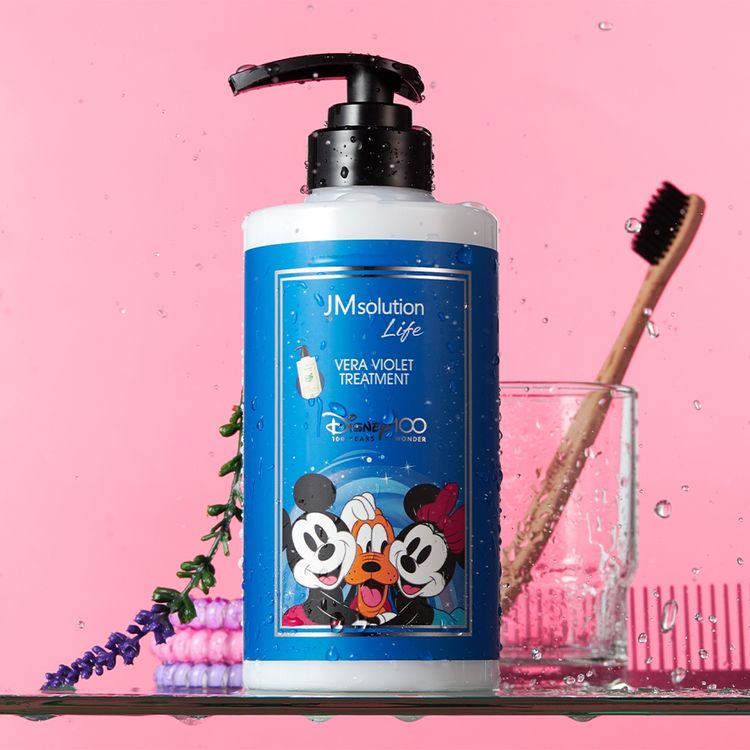 디즈니 100주년 한정판 제이엠솔루션라이프 베라 바이올렛 퍼퓸 트리트먼트 500ml 홈플러스 택배배송