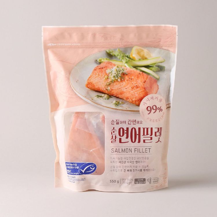 Msc인증 순살연어필렛 550g팩 가시제거율 99 홈플러스