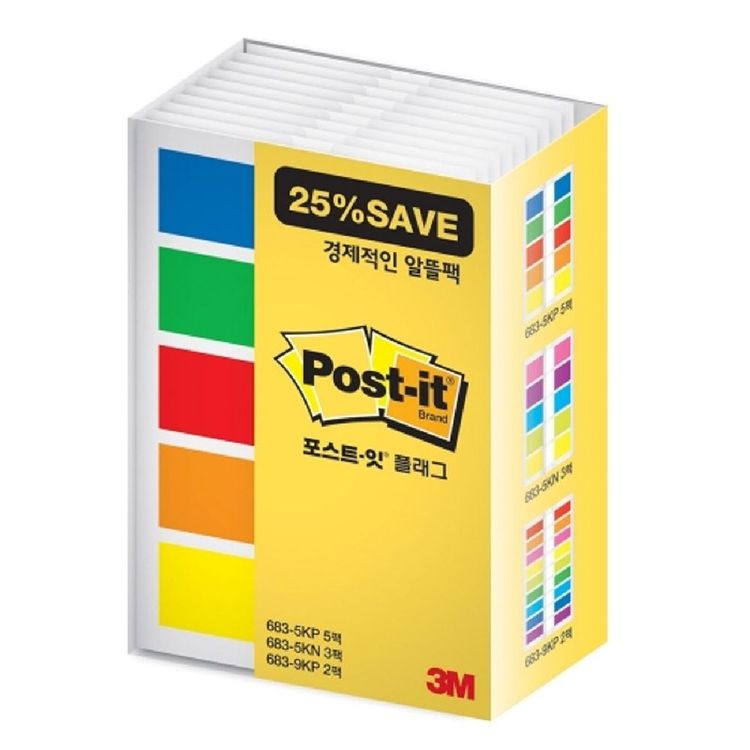 3m 포스트잇 플래그 알뜰팩 683 10a5kpx55knx39k 홈플러스 택배배송
