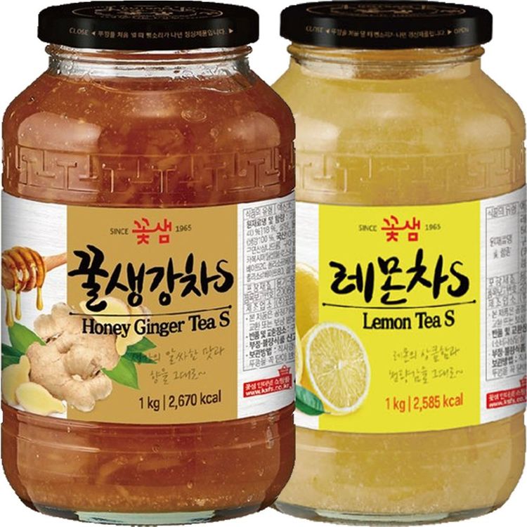꽃샘 꿀생강차s 1kg레몬차s 1kg 홈플러스 택배배송