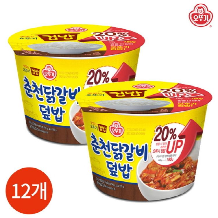 1016980 컵밥 춘천닭갈비 덮밥 310gx12개 홈플러스 택배배송