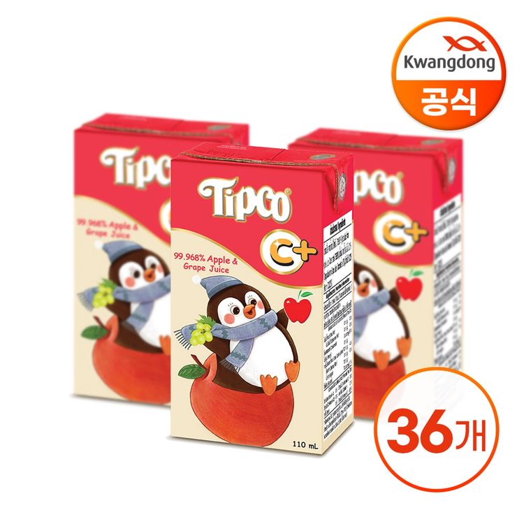 팁코 키즈 애플 그레이프 110ml X 36팩 홈플러스 택배배송