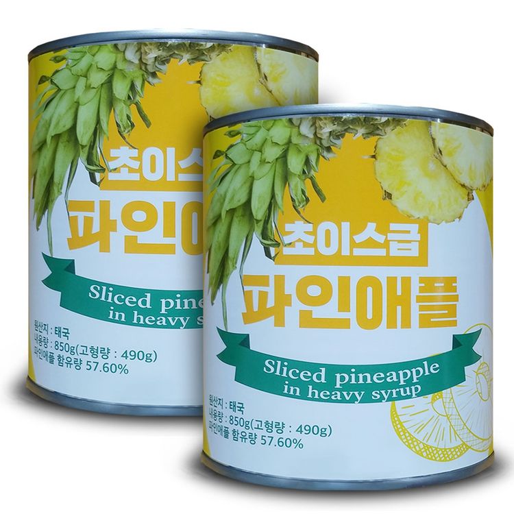 초이스급 파인애플 슬라이스 850gx2캔통조림태국 홈플러스 택배배송