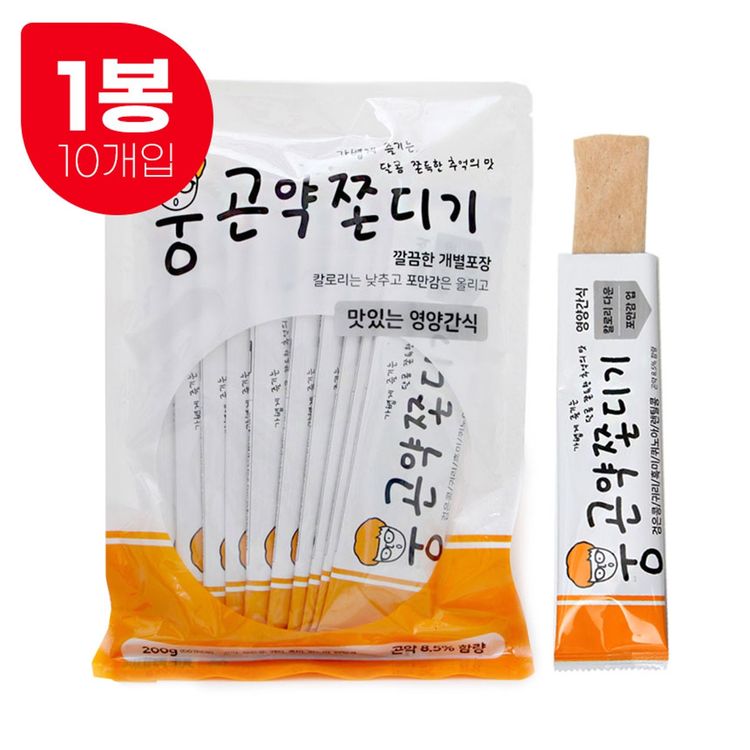 웅쫀디기 영양듬뿍 가볍고 든든한 곡물 곤약 쫀디기 1봉 10개입 홈플러스 택배배송