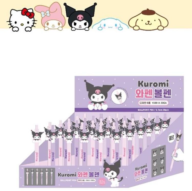 산리오캐릭터즈 와펜볼펜 쿠로미 홈플러스 택배배송