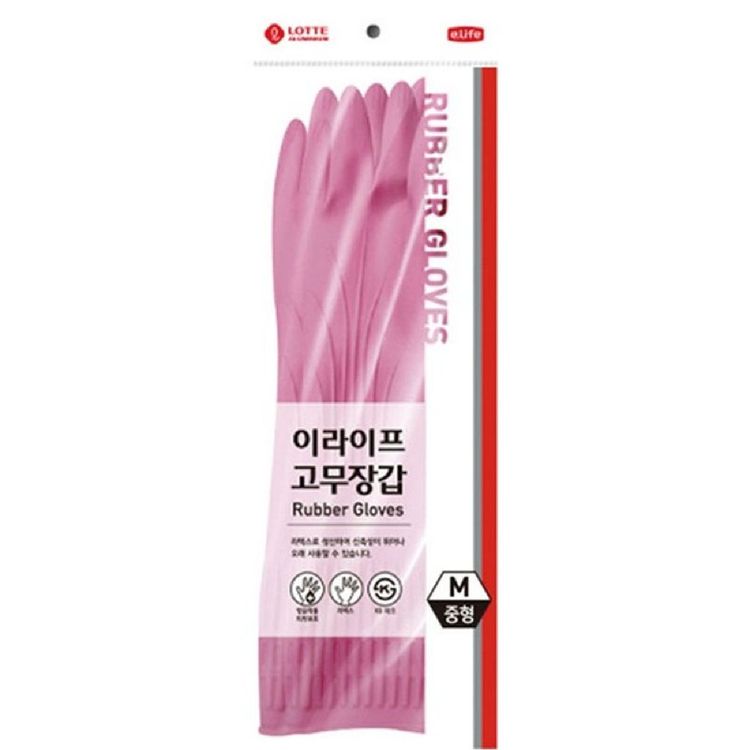 고무장갑 중 M 핑크 롯데 이라이프 홈플러스 택배배송