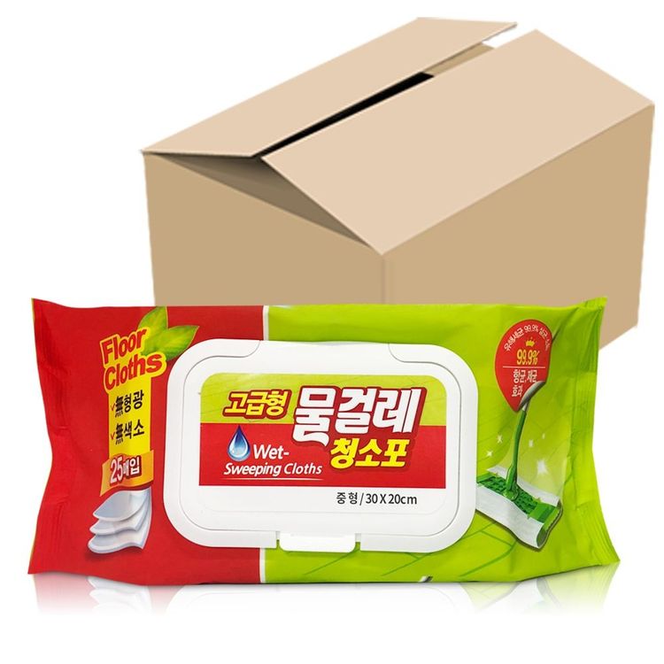물걸레청소포고급형중형 25매 X1박스15개 30x20cm 홈플러스 택배배송