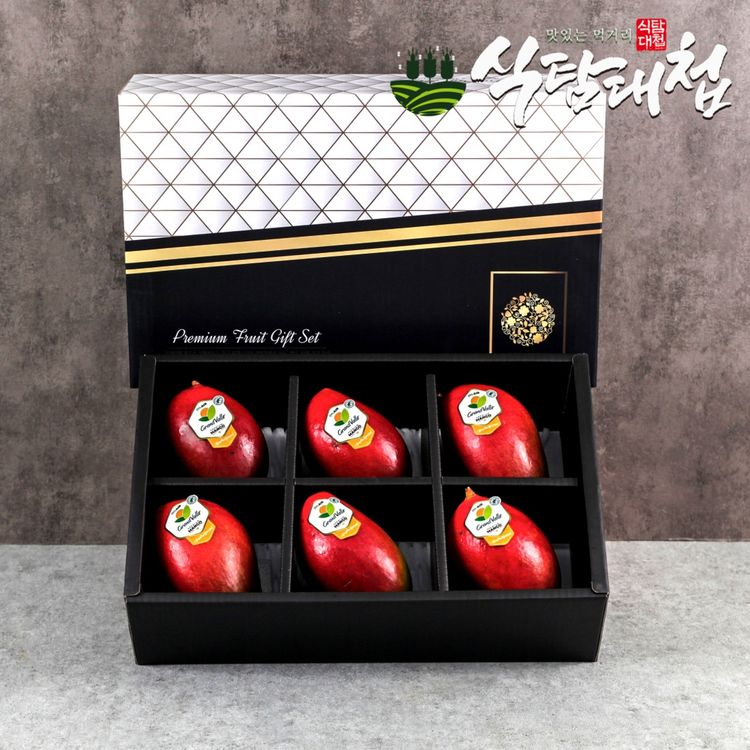 명절 선물세트 프리미엄 항공 애플망고 6과 3kg특대과 홈플러스 택배배송