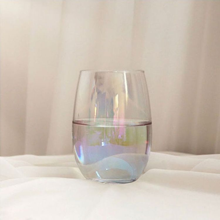 디자인 유리컵 500ml 홀로그램 예쁜 물잔 1p 홈카페 홈플러스 택배배송