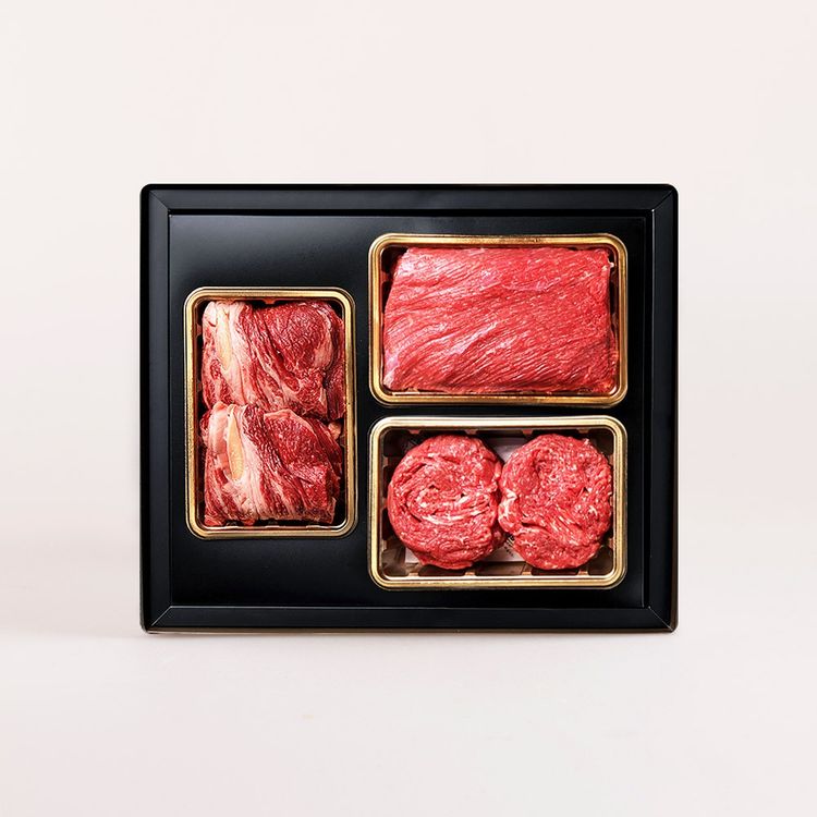 냉장 박참봉푸줏간 냉장 숙성한우 암소구이혼합세트 2호 꽃등심 400g불고기 400g 홈플러스 택배배송