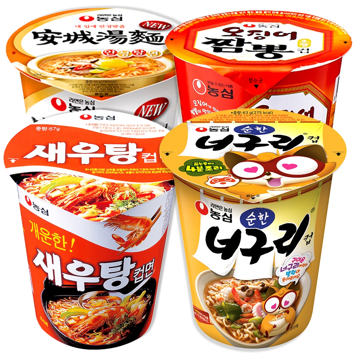 농심 안성탕면 6입 오징어짬뽕 6입 새우탕 6입 순한너구리 6입 총24입 홈플러스 익스프레스