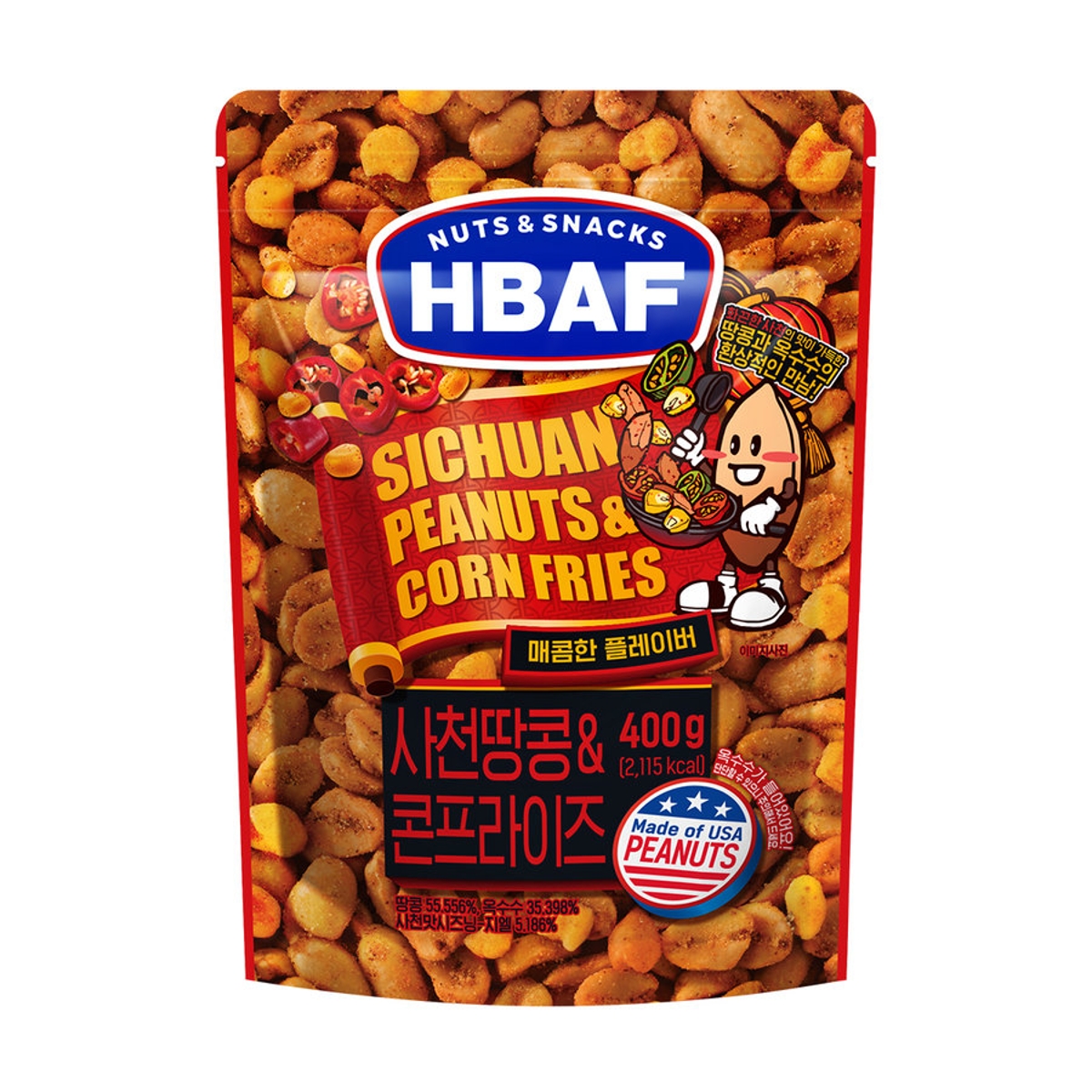 HBAF 사천땅콩 & 콘프라이즈 400G(봉) | 홈플러스