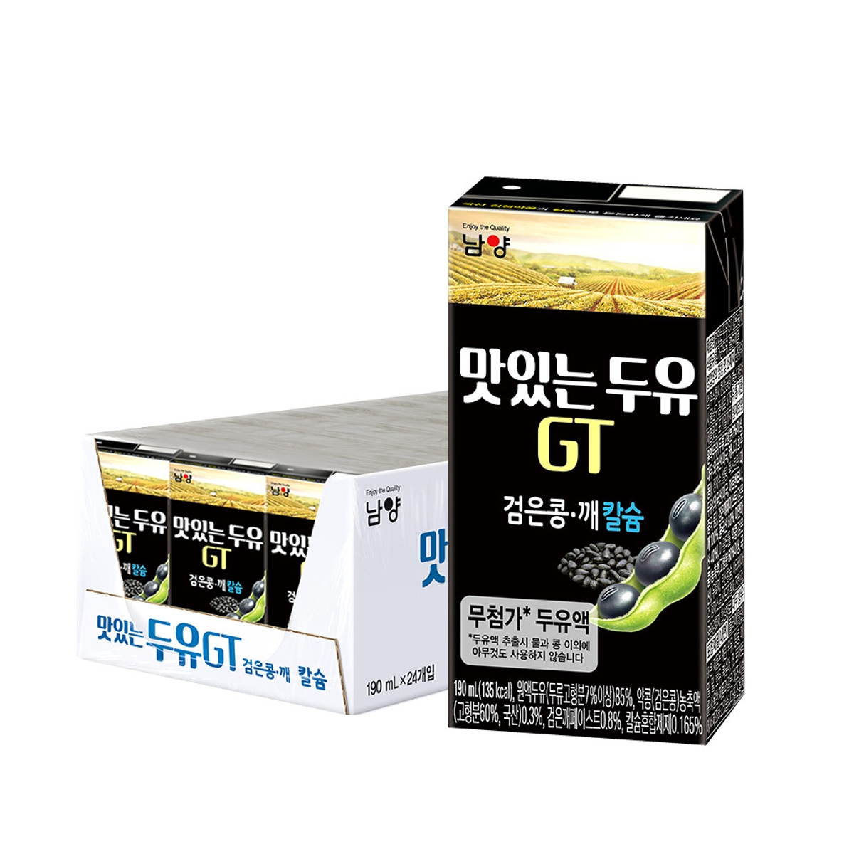 남양 맛있는두유 GT 190ml 검은콩깨칼슘 24팩 | 홈플러스 익스프레스