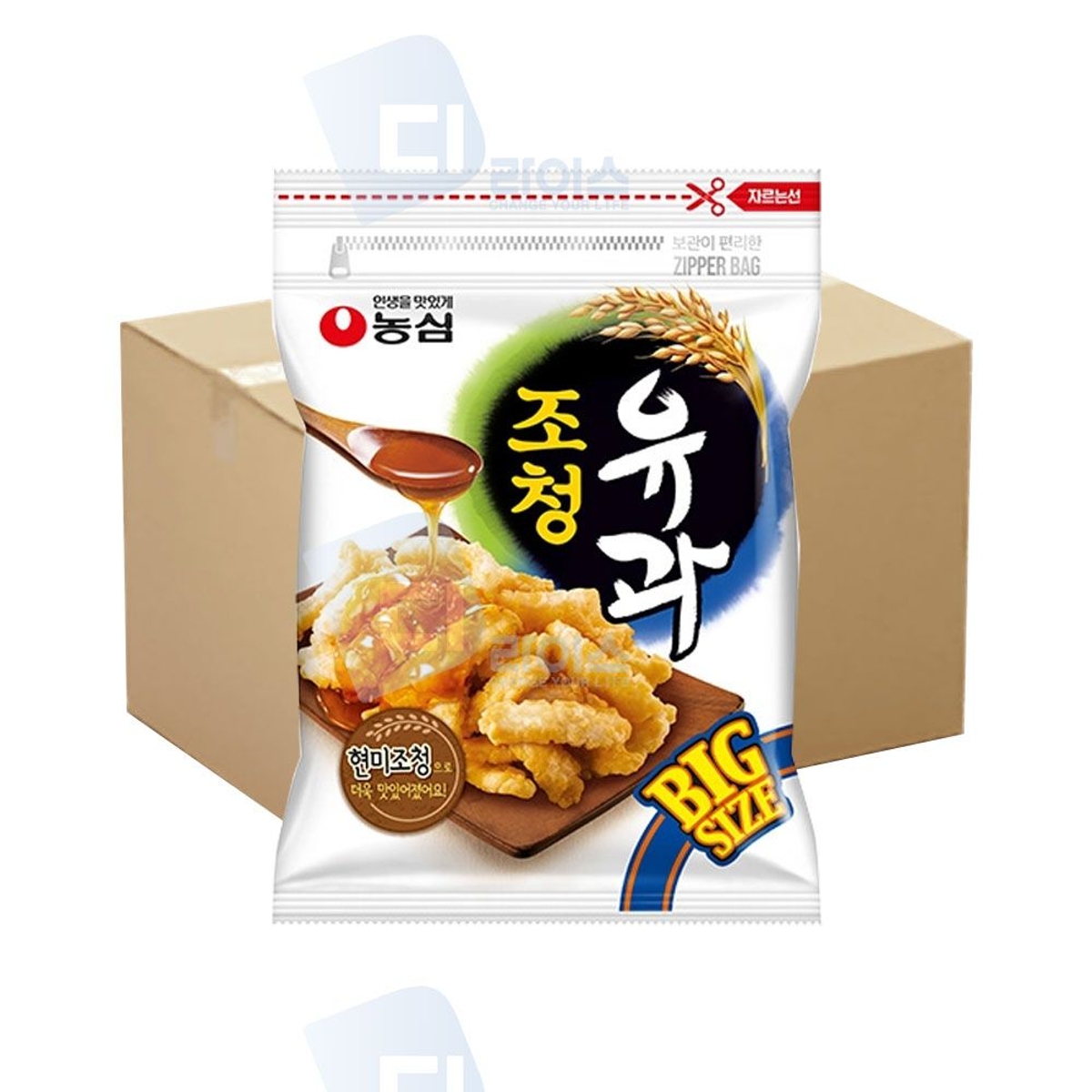 농심 조청유과 320g 10봉 대포장 봉지스낵 과자 간식 홈플러스 택배배송