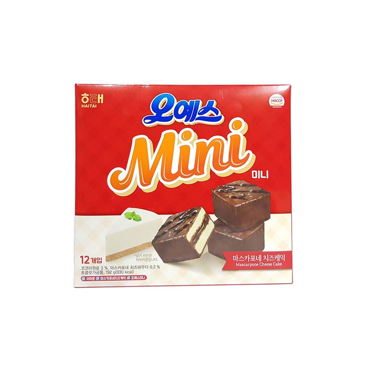 해태 오예스 미니 192g 12입 | 홈플러스 택배배송