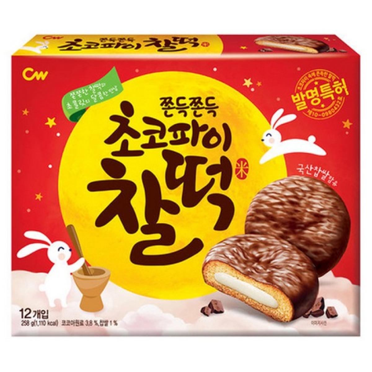 청우 찰떡초코파이 258g 12입 | 홈플러스 택배배송