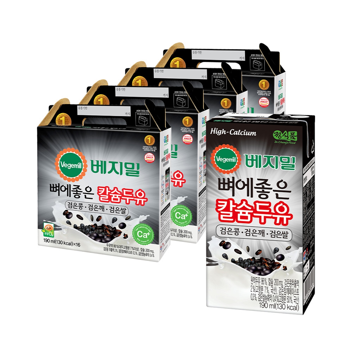 [무료배송] 베지밀 뼈에좋은검은콩깨쌀두유 190ml*16입*4박스(총64입) | 홈플러스 택배배송