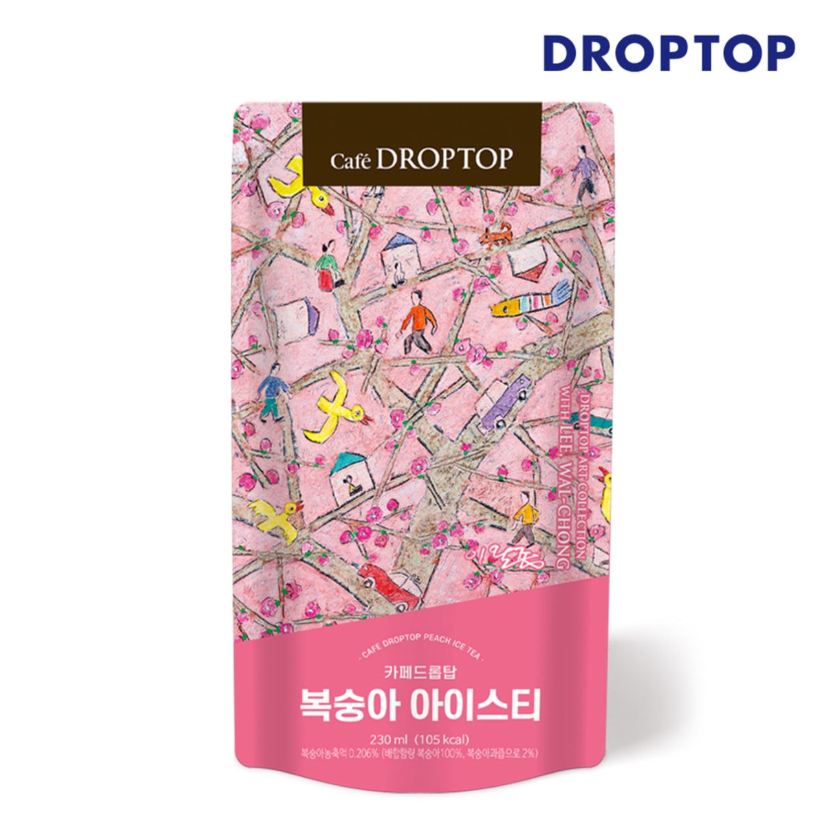 복숭아 아이스티 파우치음료 230ml X 10팩 홈플러스 익스프레스