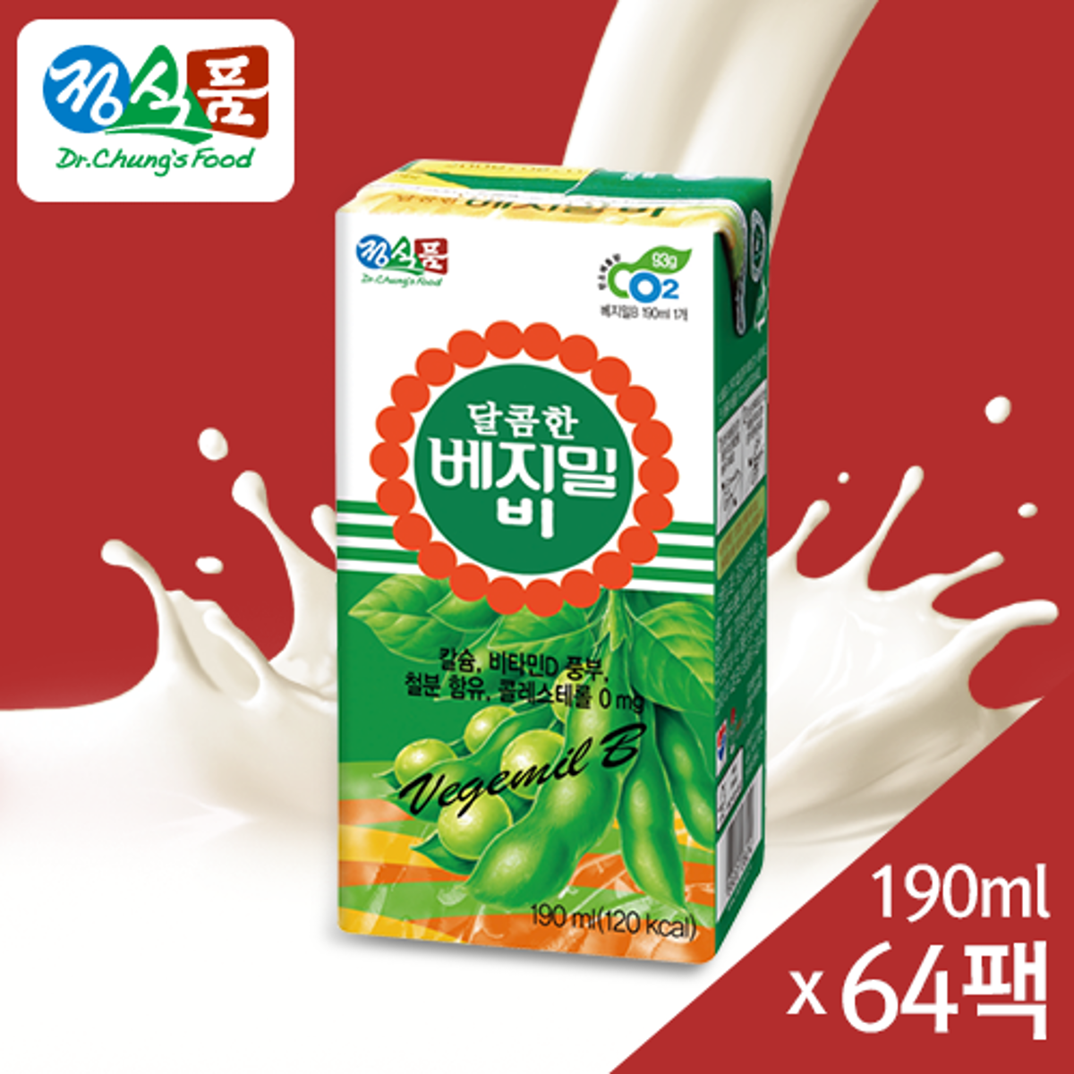 [무료배송]달콤한 베지밀B 190ml*16입*4박스(총64입) | 홈플러스 익스프레스