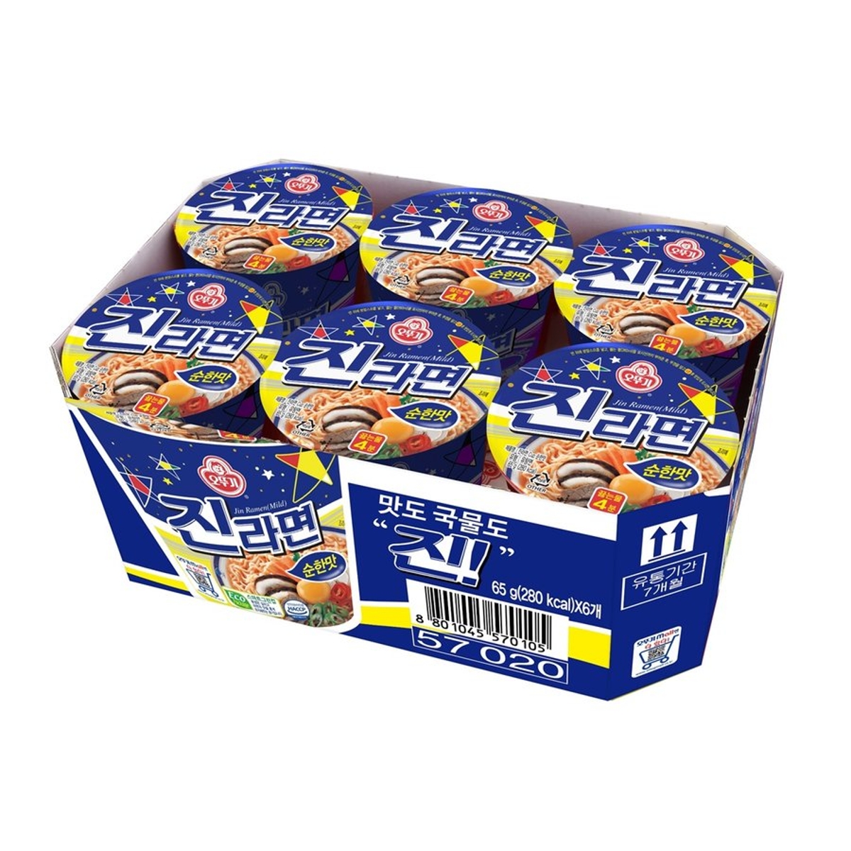 오뚜기 진라면 소컵 순한맛 65G*6입 | 홈플러스