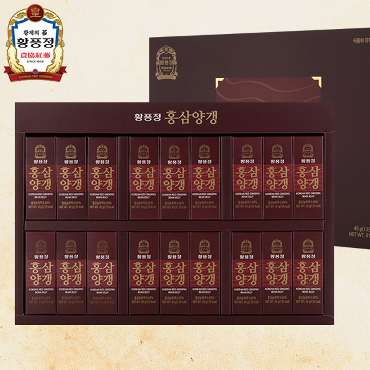 황풍정 홍삼양갱 720g 45gx16개입 홈플러스 택배배송