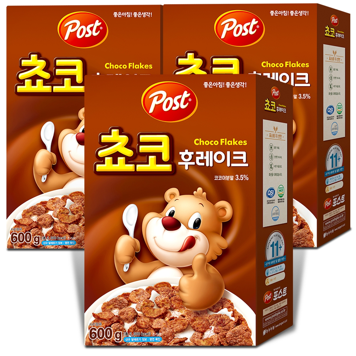 포스트 초코후레이크 600g X 3개 홈플러스 택배배송