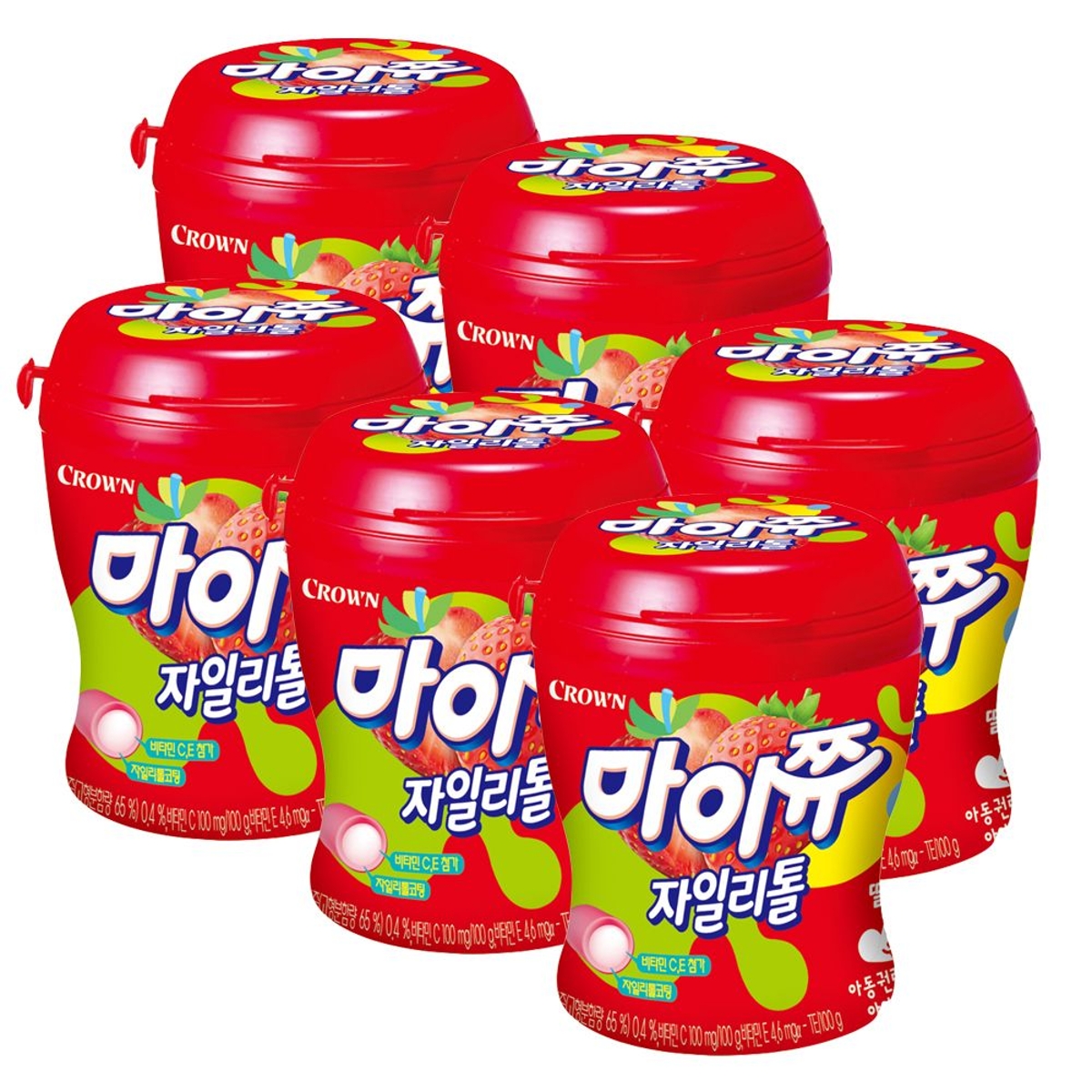 크라운 마이쮸 자일리톨 딸기 110g X 6 홈플러스 택배배송