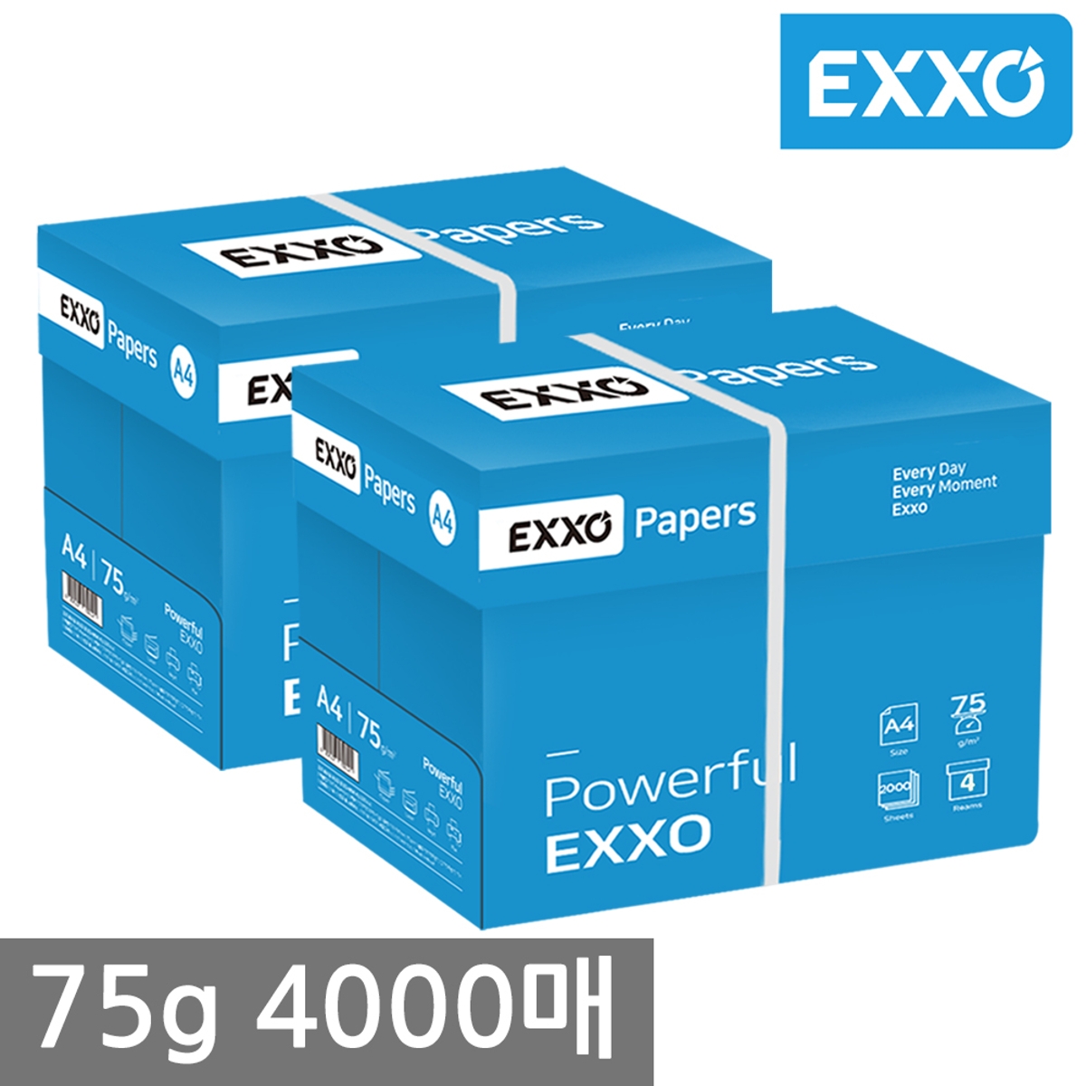 엑소(EXXO) A4 복사용지(A4용지) 75g 2BOX(4000매) | 홈플러스 익스프레스