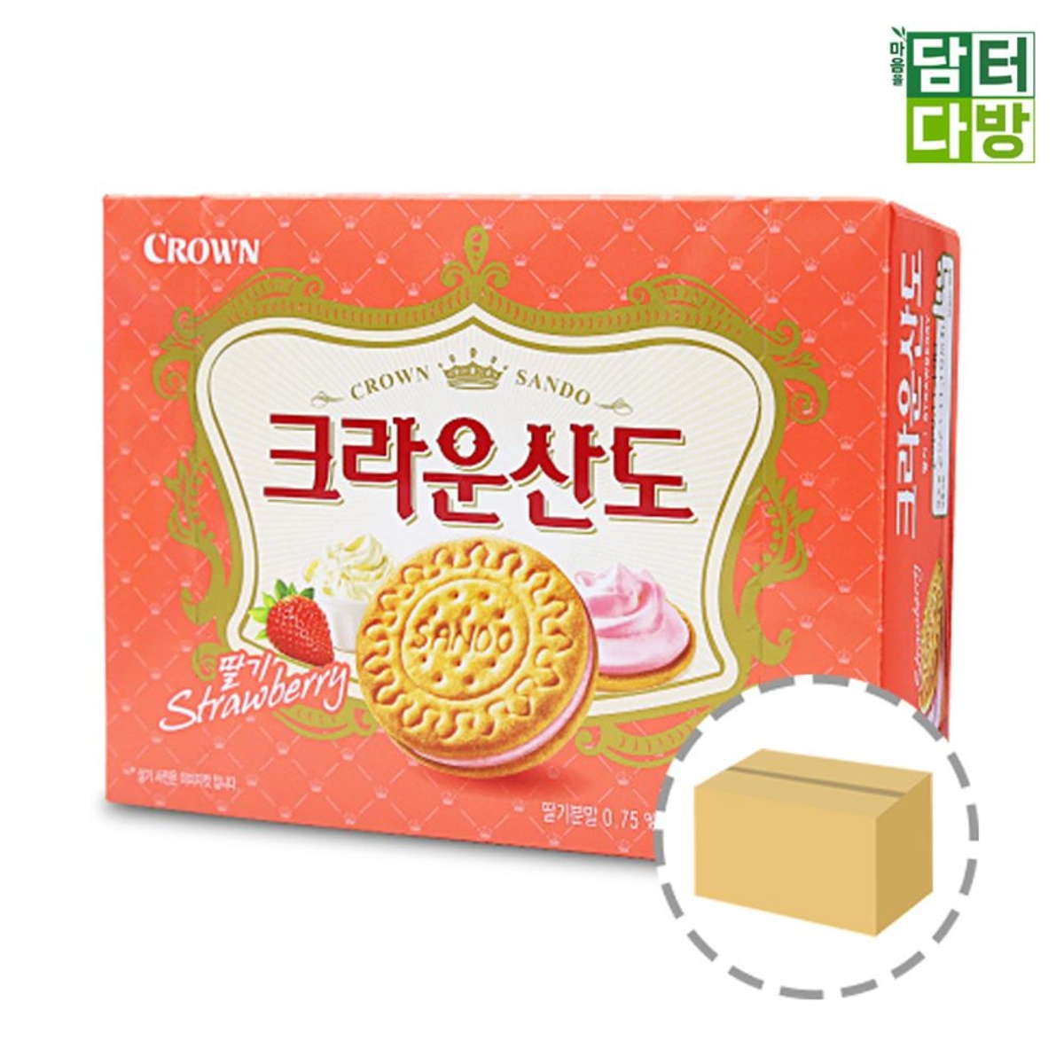 크라운 산도 딸기 161g 1box 12개입 홈플러스 택배배송