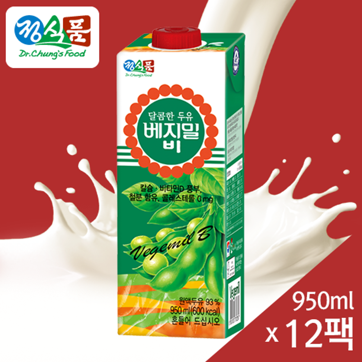 [무료배송] 달콤한 베지밀B 950ml*12입 | 홈플러스 익스프레스