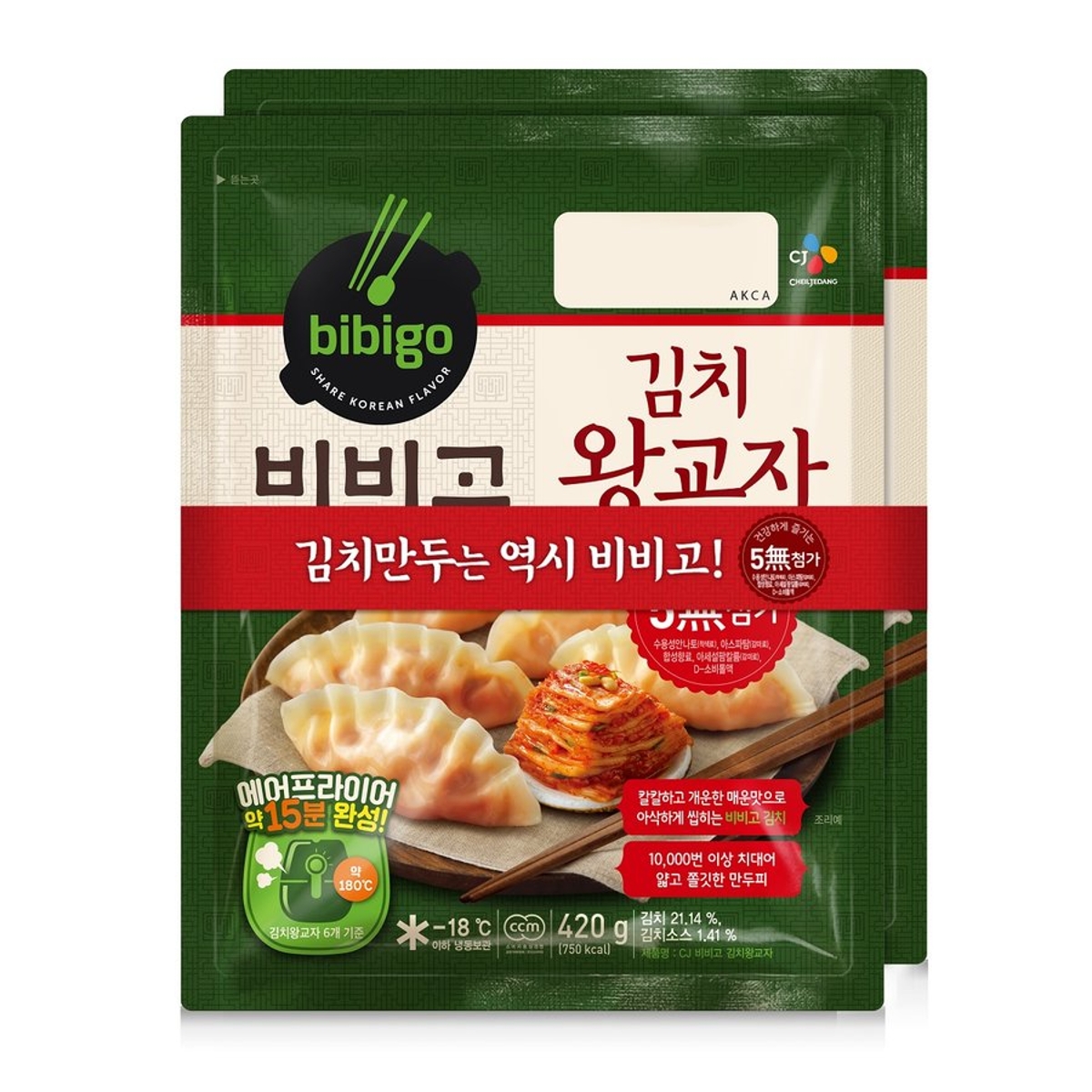 씨제이 비비고 김치 왕교자 420G*2 | 홈플러스