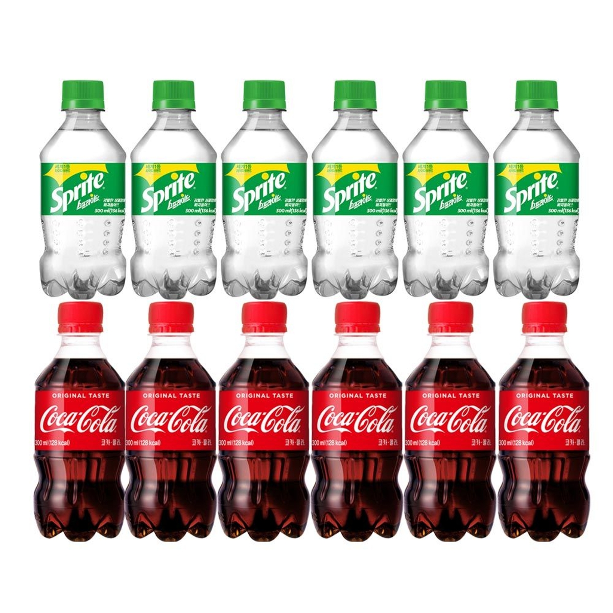 코카콜라 스프라이트 300ml 12병 콜라사이다 2종세트 홈플러스 택배배송