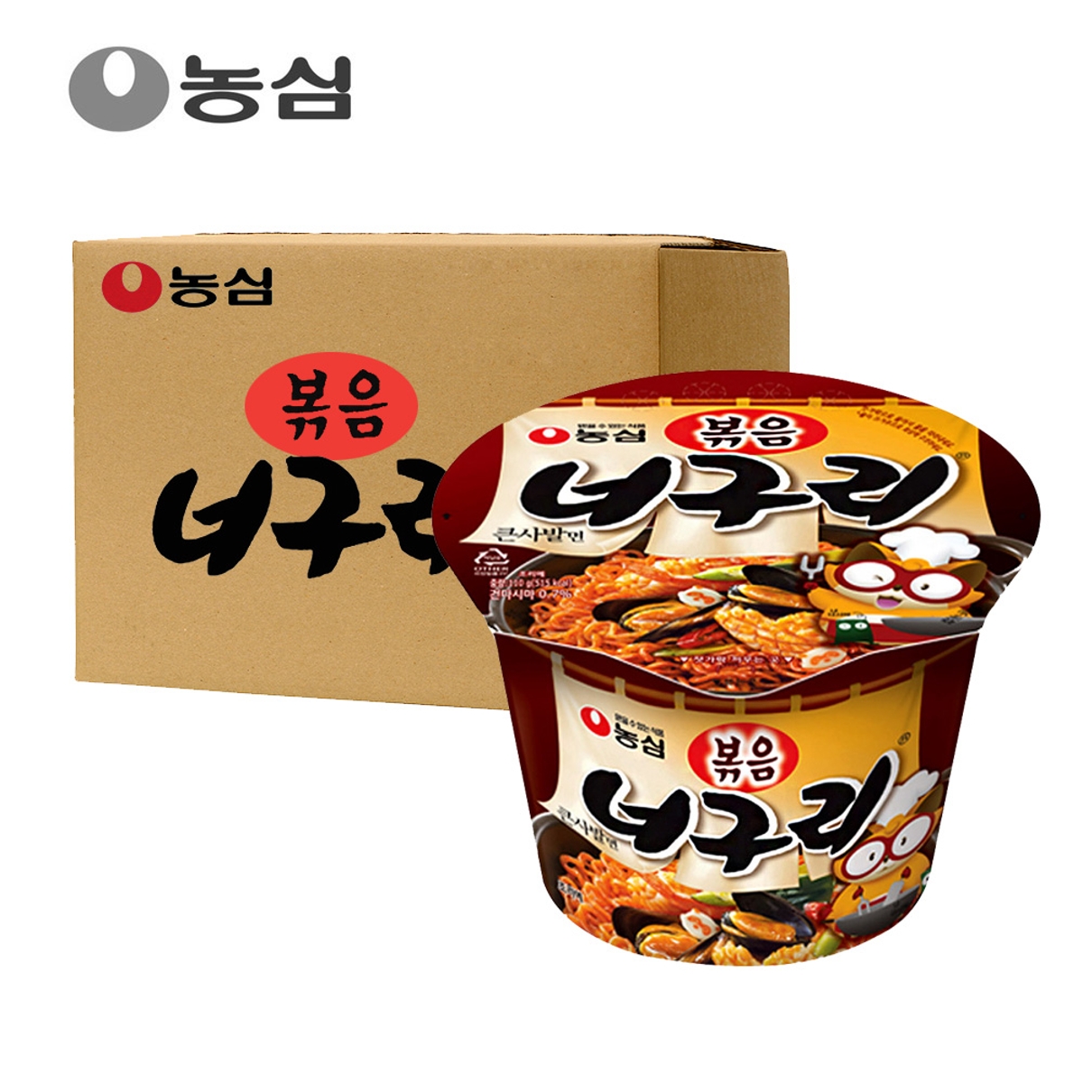 농심 박스 볶음너구리 큰사발 110g 16입 컵라면 홈플러스 택배배송